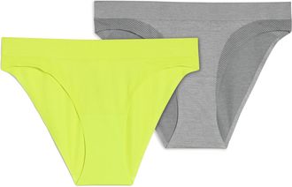 Puma Lot de 2 culottes PUMA Femme, Accessoires, Gris, XXL