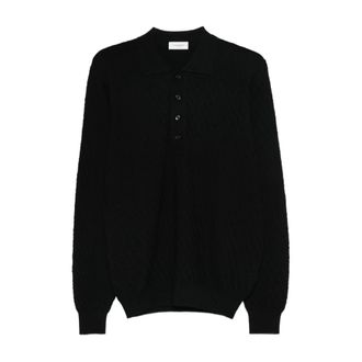 Paolo Pecora Homme, Pulls, Noir, Taille: XL Pull Col Rond en Laine M&eacute;rinos Extrafine