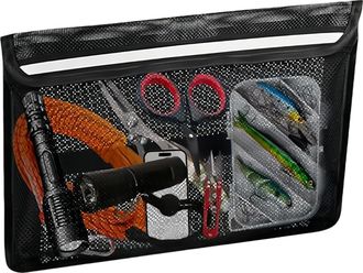 Generic Boot Lagerung Tasche - Reflektierende Maritime Mesh Tackeltasche,Kein Bohren Boot Organizer Zubeh&ouml;r F&uuml;r Rettungsweste Werkzeuge Schl&uuml;ssel Taschenlampe