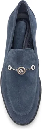 Stefano Ricci Mens Logo-Plaque Suede Loafers Aw26 M