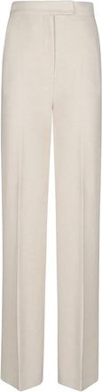 Max Mara Femme, Pantalons, Beige, Taille: 38 FR Mxmattinia Wide Pantalons