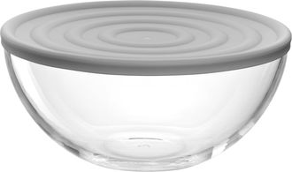 Leonardo CUCINA Schale - 1 Stück - Vielseitige Glasschale mit Deckel - Zum Aufbewahren, Frischhalten und Servieren - Alltagstauglich - Perfekt für Vorrat und E