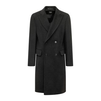 HUGO BOSS H-Hyde-Db-Peak Mantel - - Coats - Herren - Schwarzk - L