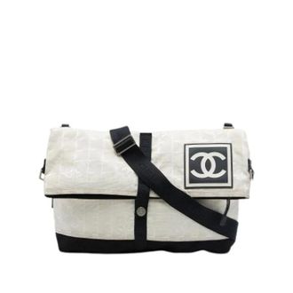 Chanel Pre-owned Canvas Crossbody Bag - - Pre-owned - Damen - Wei&szlig; - ONE SIZE