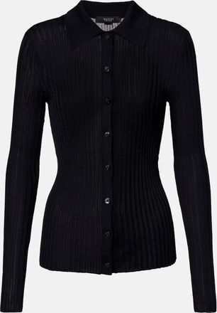 Gucci Cardigan en maille c&ocirc;tel&eacute;e