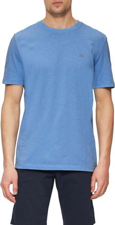 s.Oliver T-Shirt mit Flammgarnstruktur und Logo-Print