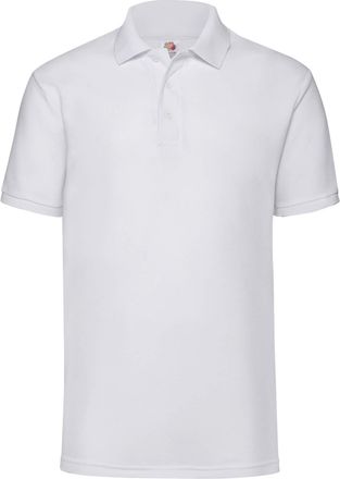 Fruit Of The Loom Kurzärmliges Polo-Shirt für Herren aus Piqué - Weiß
