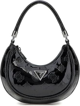 Guess Zalina Mini Small Hobo Black Logo