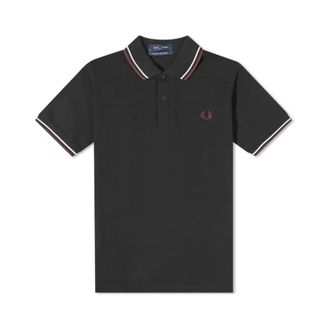 Fred Perry Reissues Original Twin Tipped Polo - - Tops - Herren - Schwarzk - S