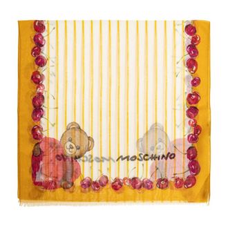 Moschino unisex, Accessoires, Jaune, Taille: ONE Size Printed Scarf