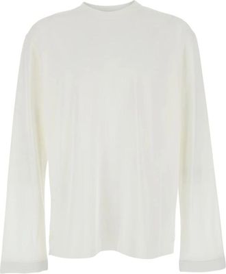 Jacquemus Homme, Tops, Blanc, Taille: L Le T-Shirt Rond Carre