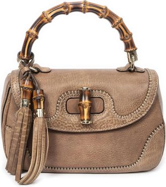 Gucci Crossbody Bags - New Bamboo Top Handle Flap - Gr. unisize - in Braun - f&uuml;r Damen