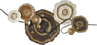 Beliani Wandobjekt NEPTUNIUM Metall 62 cm Bunt