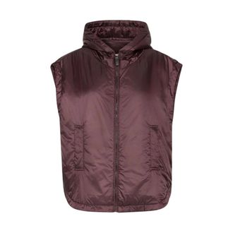 Max Mara Kapuzenweste ohne &Auml;rmel - - Jackets - Damen - Rot - S