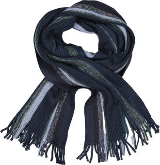 Engbers Herren Herren Schal gemustert, Marineblau, 37942, Marineblau in Gr&ouml;&szlig;e 111