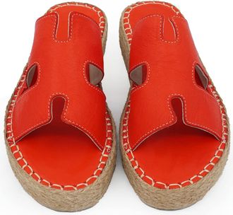 Bonateks Damen Frrbtrlk100283 Wedge Sandal, rot, 38 EU