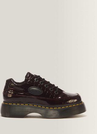 Dr. Martens Buzz 5-&Ouml;sen Croc Emboss Leder Schuhe in Rot, Gr&ouml;&szlig;e: 36
