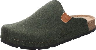 Rohde Herren Pantoffel Memoryfu&szlig;bett Hausschuh recycelter Softfilz H.Soave 6751, Gr&ouml;&szlig;e:43 EU, Farbe:Gr&uuml;n