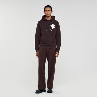 Sandro Sweatshirt &agrave; patch fleur