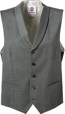 CG - Club of Gents Herren Weste grün Schurwoll-Stretch