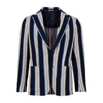 Tagliatore Texturierter Baumwollblazer - - Jackets - Herren - Mehrfarbig - L