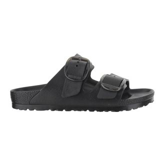 Birkenstock Femme, Chaussures, Noir, Taille: 39 EU Sandales Noires en Cuir avec Boucle