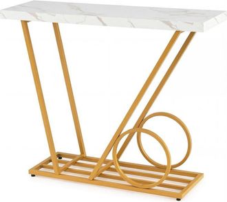 Costway table console console meuble console entree console dentr&eacute;e console bois meuble console tables consoles de salon console blanche console en bois con