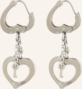 Marc Jacobs Ohrh&auml;nger The Heart Handcuff silber