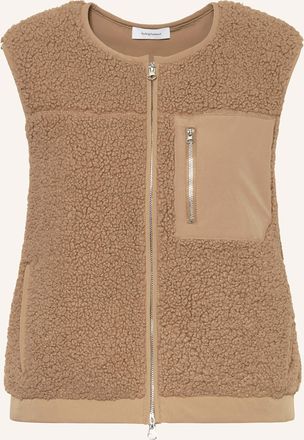 Darling Harbour Darling Harbour Teddyfell-Weste braun