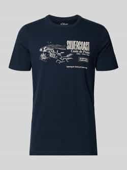 s.Oliver Red Label Regular Fit T-Shirt aus reiner Baumwolle