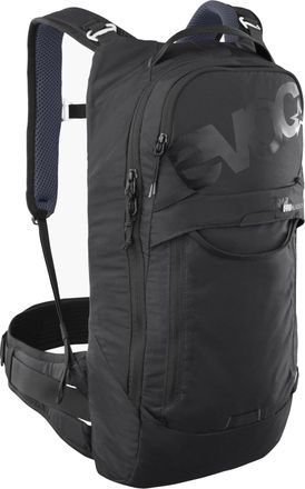 Evoc TRAIL PRO BLACKLINE 10 Protektorrucksack (leichter Rucksack mit Rückenprotektor, inkl. Trinkblasenfach, optimaler Sitz, L/XL), Schwarz