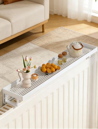 Generic Heizk&ouml;rperregal-Aufbewahrungsregal, &Uuml;berheizk&ouml;rper-Organizer ohne Bohren, schwebendes Regal for Handt&uuml;cher, Pflanzen und Dekorationen, Wohnzimmer, Sch