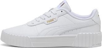 Puma Mädchen Carina 3.0 Jr Sneaker, Puma White Puma Gold, 38.5 EU