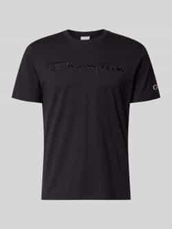 Champion T-Shirt mit Label-Stitching mit Rundhalsausschnitt