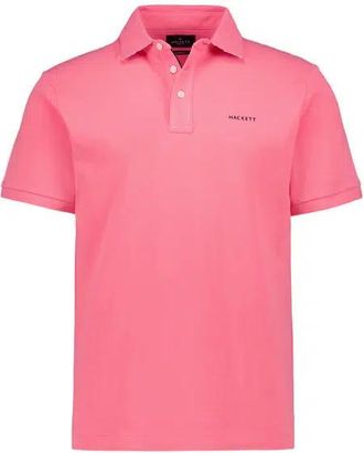 Hackett Herren Polo-Shirt rosa Baumwoll-Piqu&eacute;