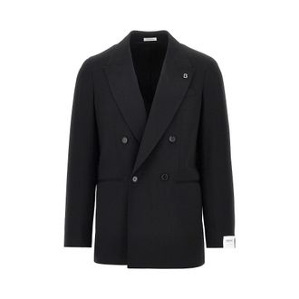Breras Milano Arezzo wool-blend double-breasted jacket Man 46