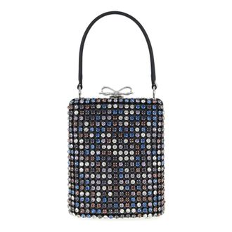 Self Portrait Femme, Sacs, Multicolore, Taille: ONE Size Multi Crystal Chainmail Micro Bag