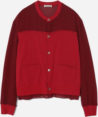 Undercover Women s Georgette Cardigan Red