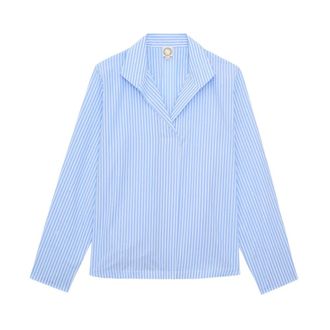 Ines De La Fressange Damen, Blusen & Hemden, Blau, SGr&ouml;&szlig;e