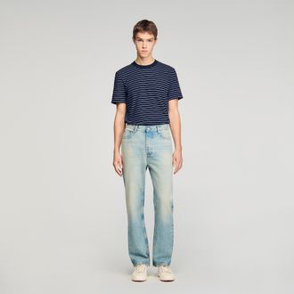 Sandro Jean large d&eacute;lav&eacute;