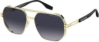 Marc Jacobs Marc 784/S Lunettes de Soleil, Noir dor&eacute;, 60/16/145 Homme