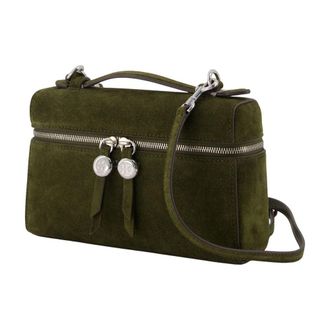 Tory Burch Womens Romy Slim Top Handle Purse - Tory Burch Leather Green Calfskin Bags Handbags-Purses