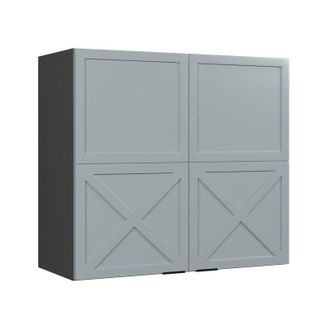 Vicco K&uuml;chenschr&auml;nke Fame-Line, Hellblau-grau, 80 cm, Vicco
