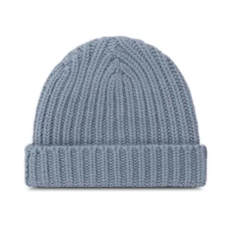 Warm-Me Homme, Accessoires, Bleu, Taille: ONE Size Bonnet en cachemire tricot&eacute;