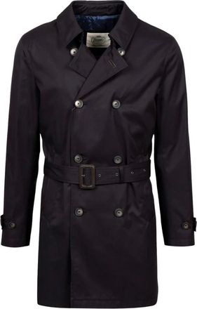 Herno Homme, Manteaux, Bleu, Taille: L Trench-coat crois&eacute;