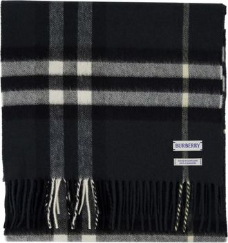 Burberry Kariertes Cashmere Schal - Schwarz - - Accessories - unisex - Schwarzk - ONE SIZE