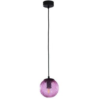 Licht-Erlebnisse Pendelleuchte Glas Kugelschirm &Oslash; 14 cm H: max. 162 cm verstellbar G9 H&auml;ngeleuchte K&uuml;che Pendelleuchte Esstisch