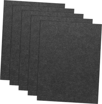 PartyKindom 5 Stück Selbstklebende Anti Rutsch Möbelpolster Filzgleiter Für Tisch Und Stuhlbeine Verschleißfest Schalldämmend Kratzfest 210x300mm Schwarz Für Hart