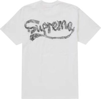SUPREME Homme, Tops, Blanc, Taille: XL Tape Tee