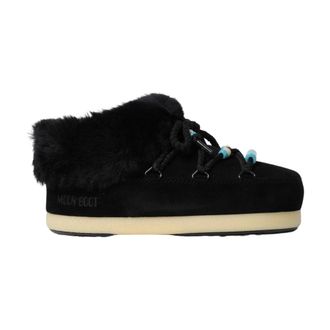 Moon Boot Shearling Schneestiefel f&uuml;r Frauen - - Shoes - Damen - Schwarzk - 39 EU